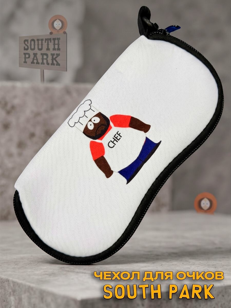 Футляр / чехол для очков мягкий Шеф из мультфильма Южный парк South Park