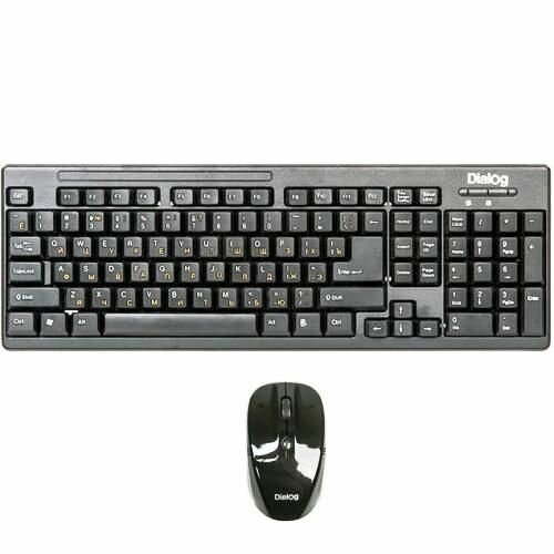 Комплект мышь + клавиатура беспроводные usb Dialog KMROP-4010U