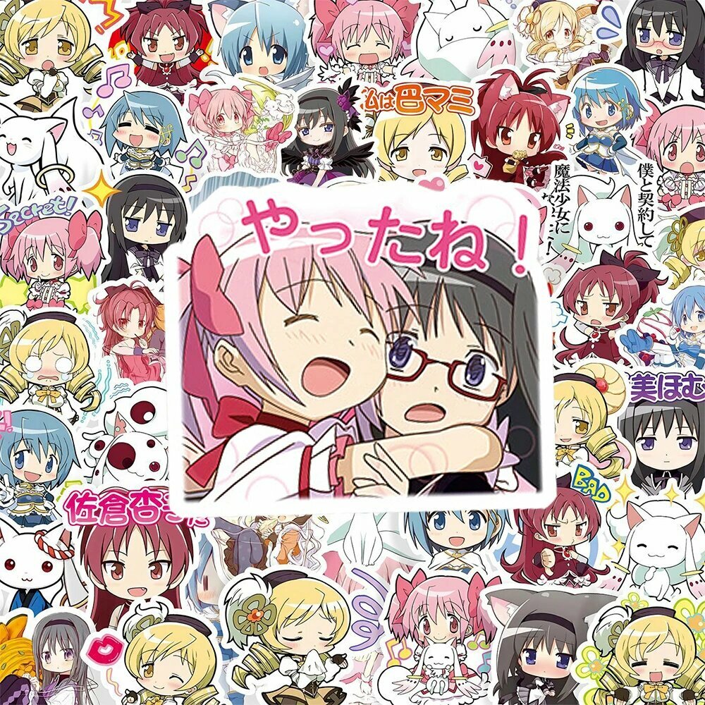 Наклейки Puella Magi Madoka Magica Bandai, 100PCS