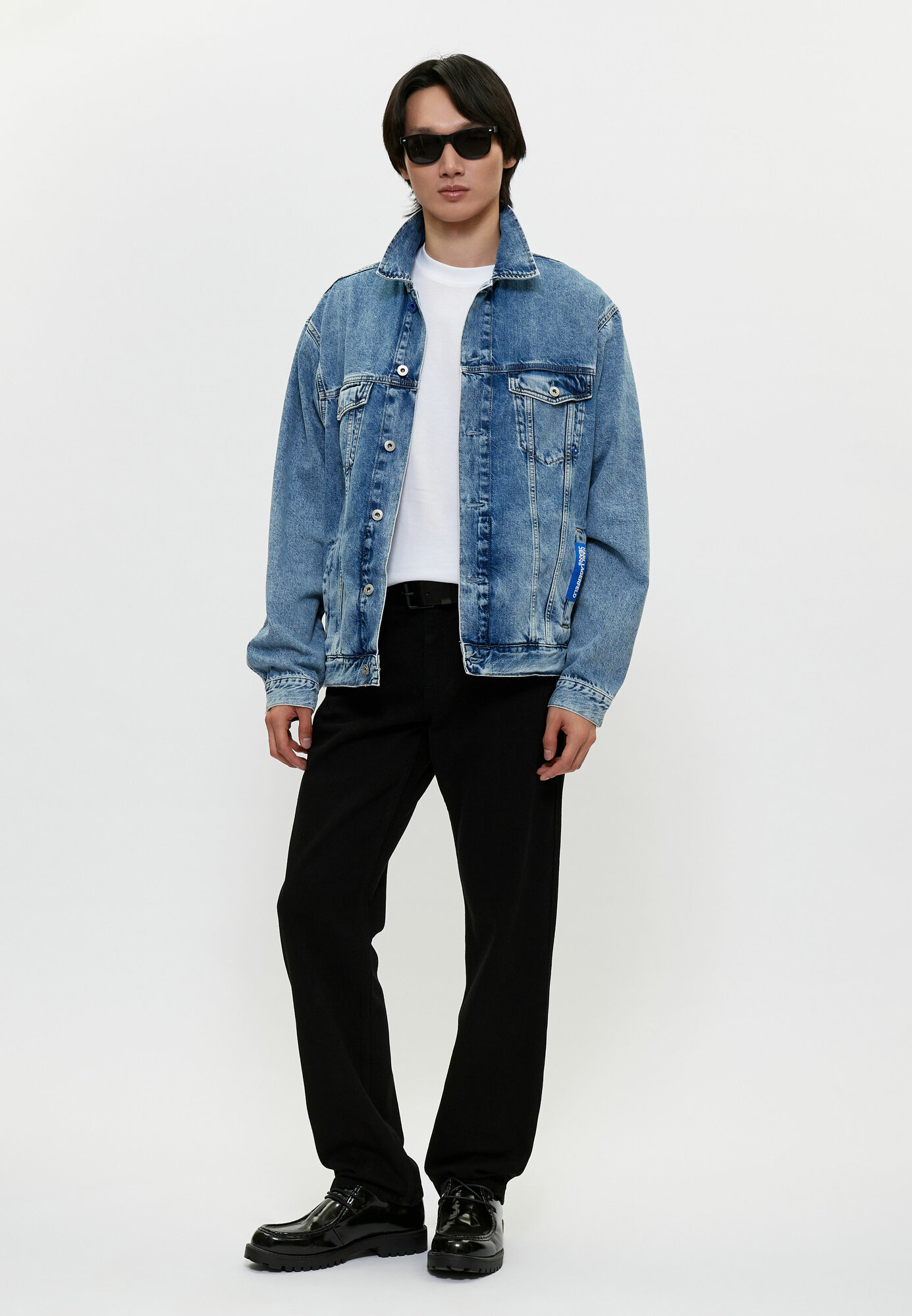 Куртка KARL LAGERFELD JEANS, размер M, голубой — фото 1