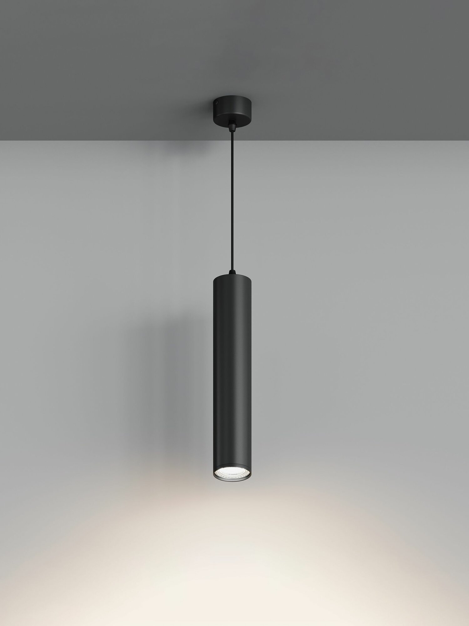Подвесной светильник Hesby Focus HSBL_0223, IP20, 15Вт, GU10, с регулировкой по высоте, чёрный (комплект 3 шт)