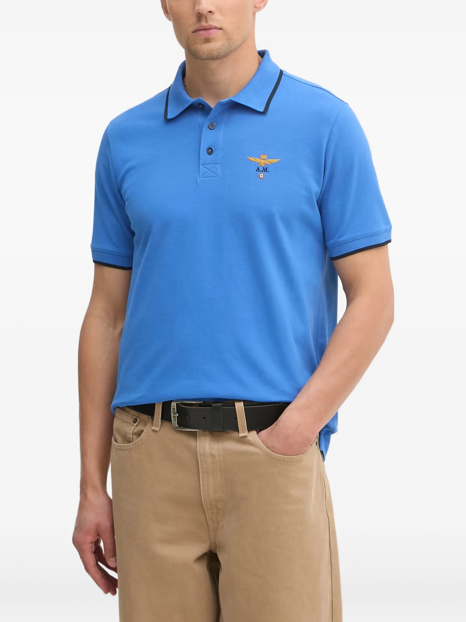 Рубашка Eagle-embroidered polo shirt