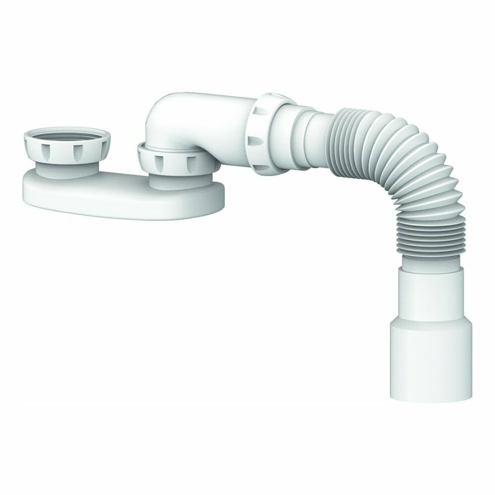 Сифон для душевого поддона Unicorn 1 1/2х40 без выпуска, с гофрой 40х40/50 G12 533297