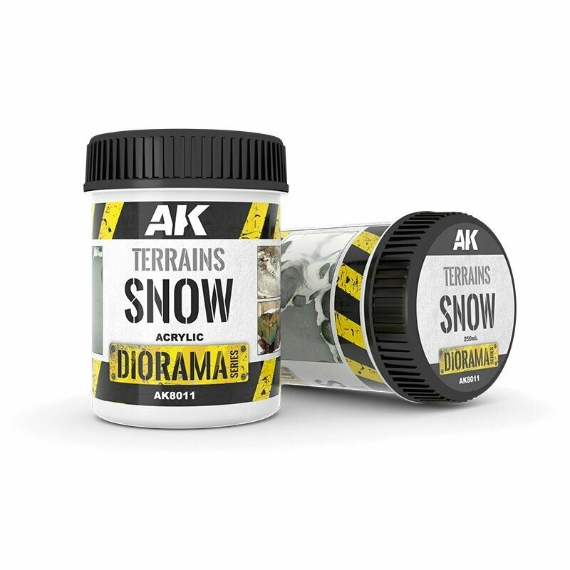 Смесь-краска для создания эффектов AK Terrains Snow 250ml AK8011