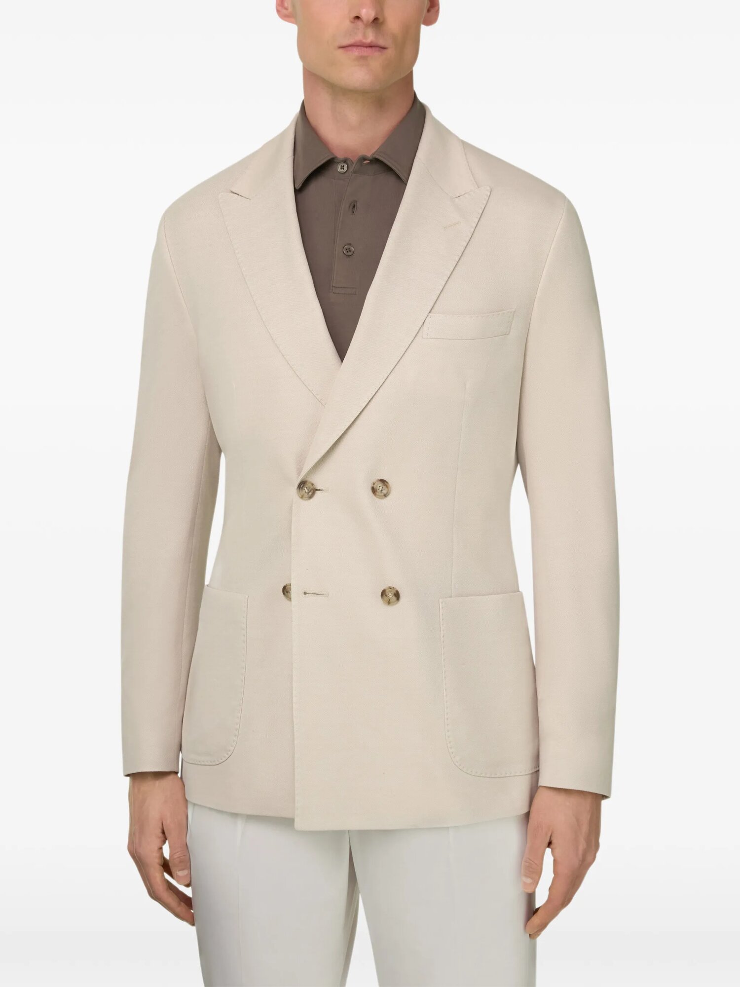 Пиджак Boggi Milano Double-breasted patch-pockets blazer, размер 50, разноцветный — фото 1
