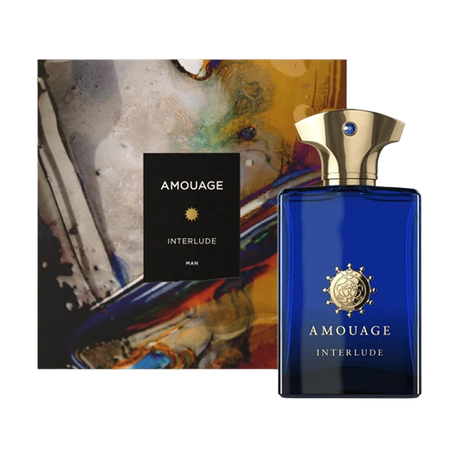 Amouage Interlude Man духи для мужчин 50 мл - Амуаж Интерлюд мужской парфюмерная вода в синем флаконе