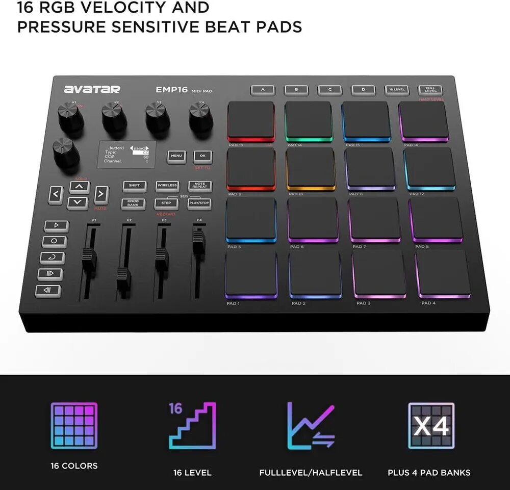 MIDI-контроллер Avatar EMP-16