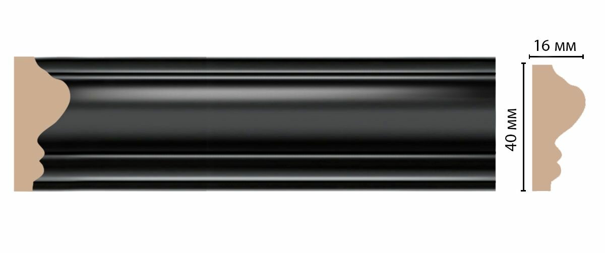 Молдинг для Ремонта Decomaster D030-195 В40хШ16хД2400 мм / Декомастер.