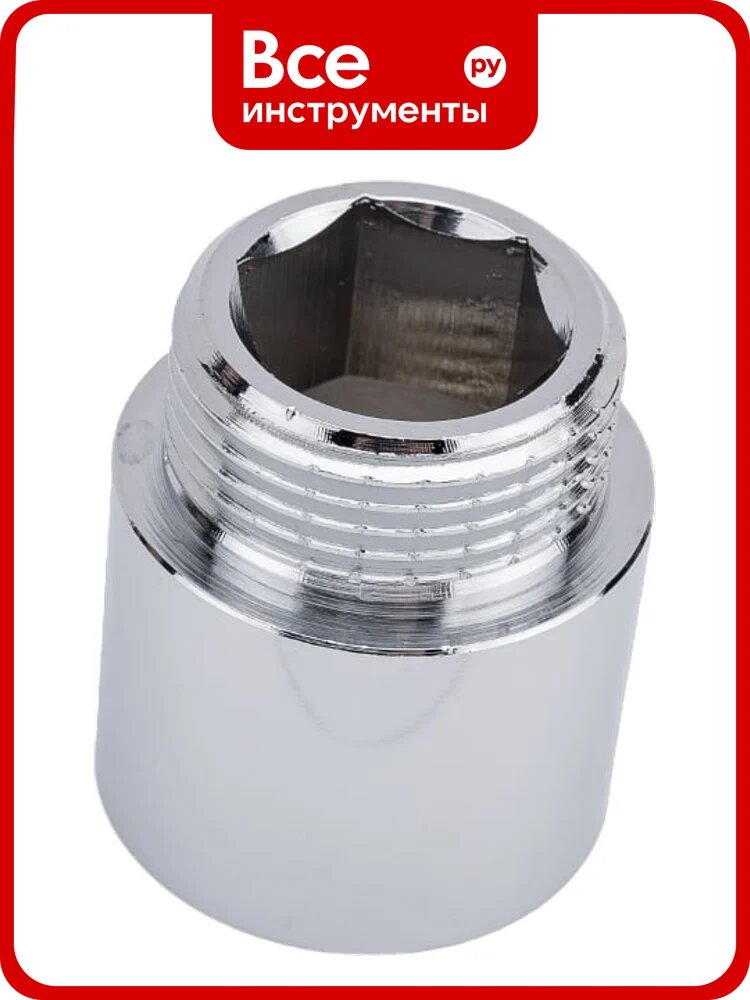 Удлинитель VALTEC 3/4 вн. х25мм (хром) VTr.198. C.0525