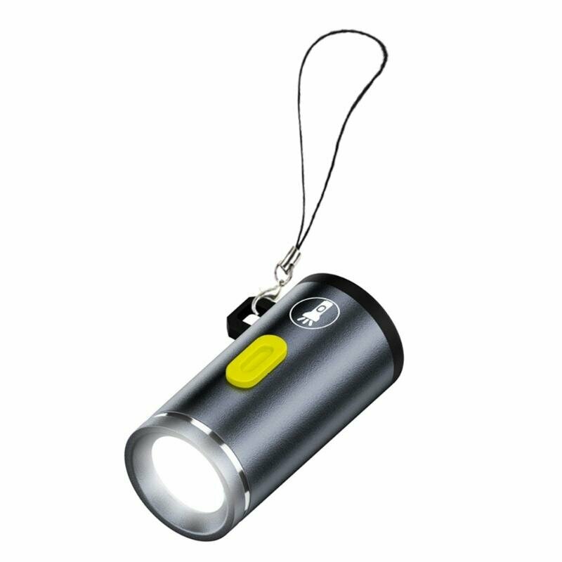 Фонарик USB-C мини без батареи, темно - серый