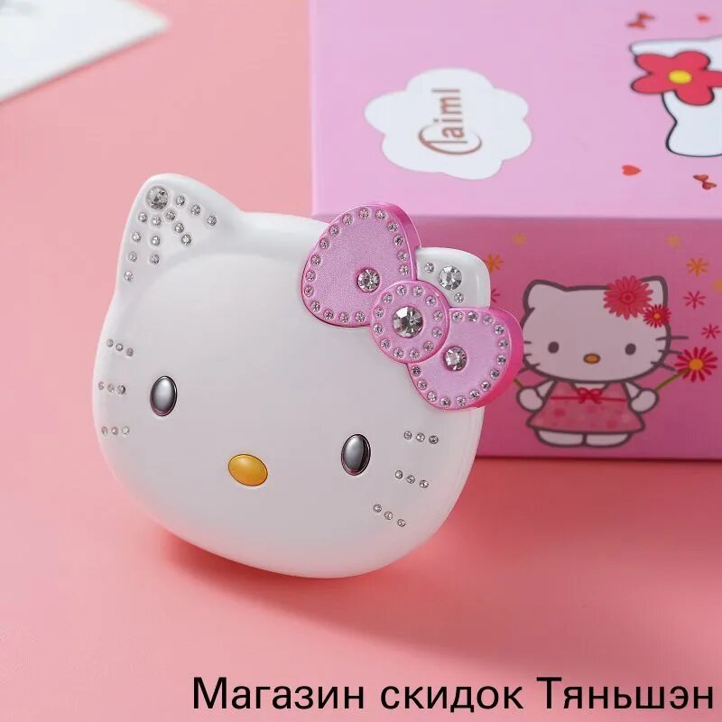 Hello Kitty K688 мобильный телефон белый 2.4 дюйма раскладушка со вспышкой