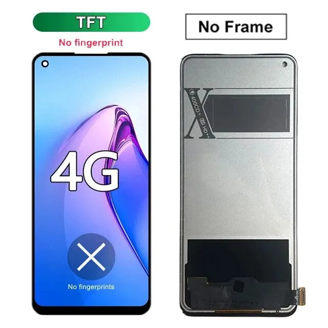 6.43" TFT Дисплей для Oppo A78 4G CPH2565 в сборе с тачскрином Черный