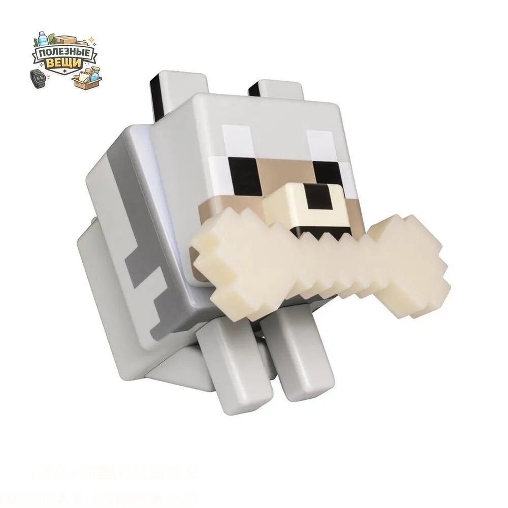 Модель собаки из Minecraft с подсветкой, игровой сувенир и атмосферный светильник, отличный подарок