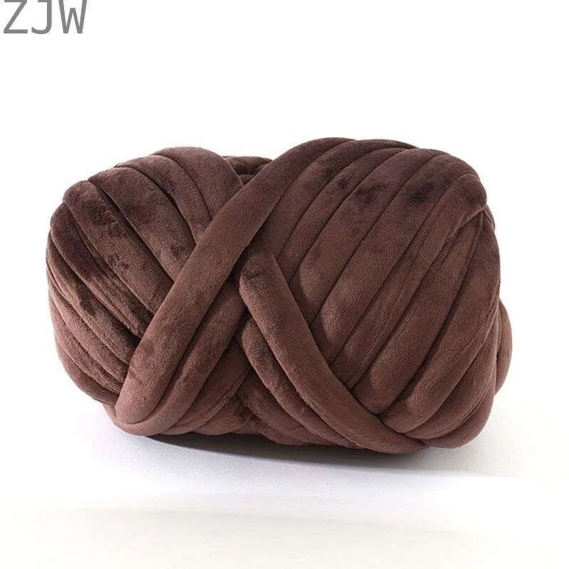 Бархатная толстая хлопковая пряжа 3 cm 500г для вязания, DIY одеяло ручной вязки, сумка