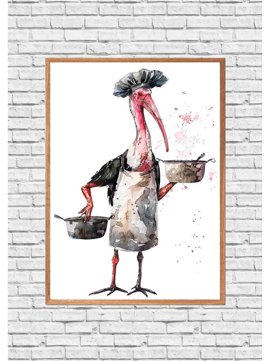 Шеф-повар Ibis Animal Chef готовит 0, Плакат 30x42см
