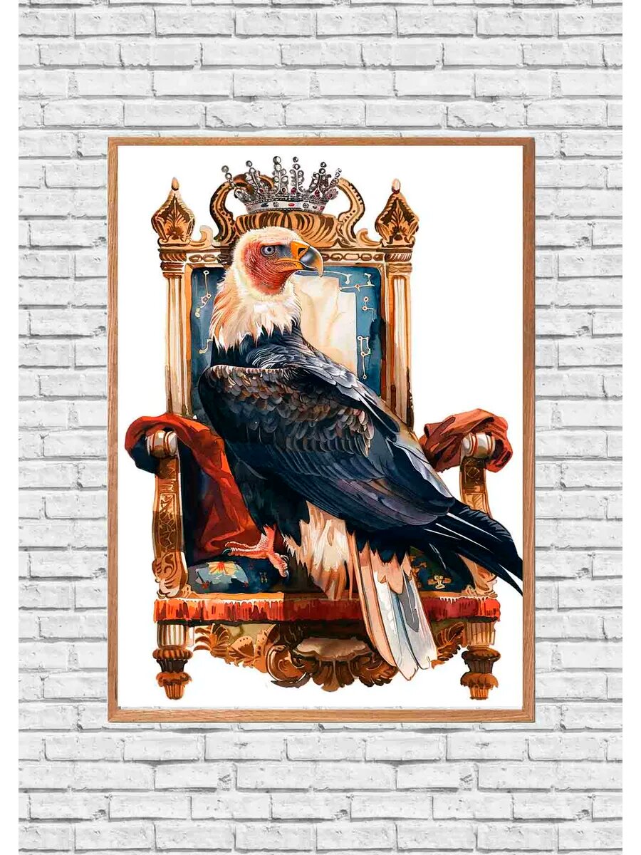 Птица-стервятник король Англии 0, Плакат 30x42см