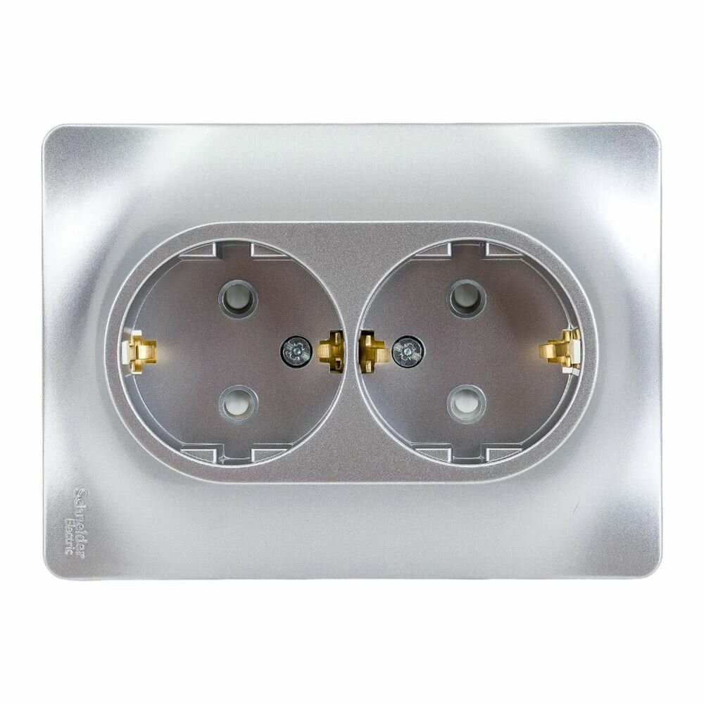 Двухместная розетка Systeme Electric glossa gsl000326