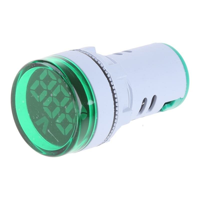 Вольтметр LED цифровой 22мм 60-500V, Зеленый