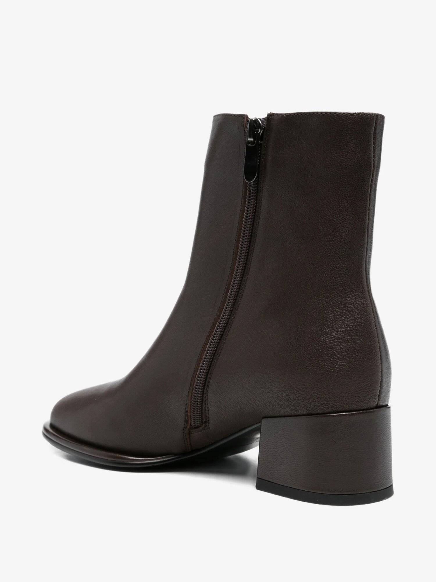 Ботинки LINDA BAUMANN Zip leather ankle boots, размер 39, brown — фото 1