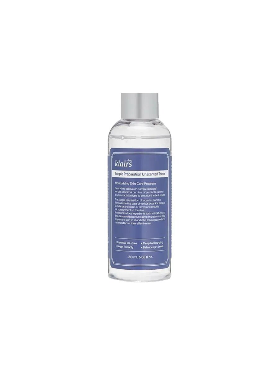 DEAR, KLAIRS Supple Preparation Unscented Toner, Тон, 180мл