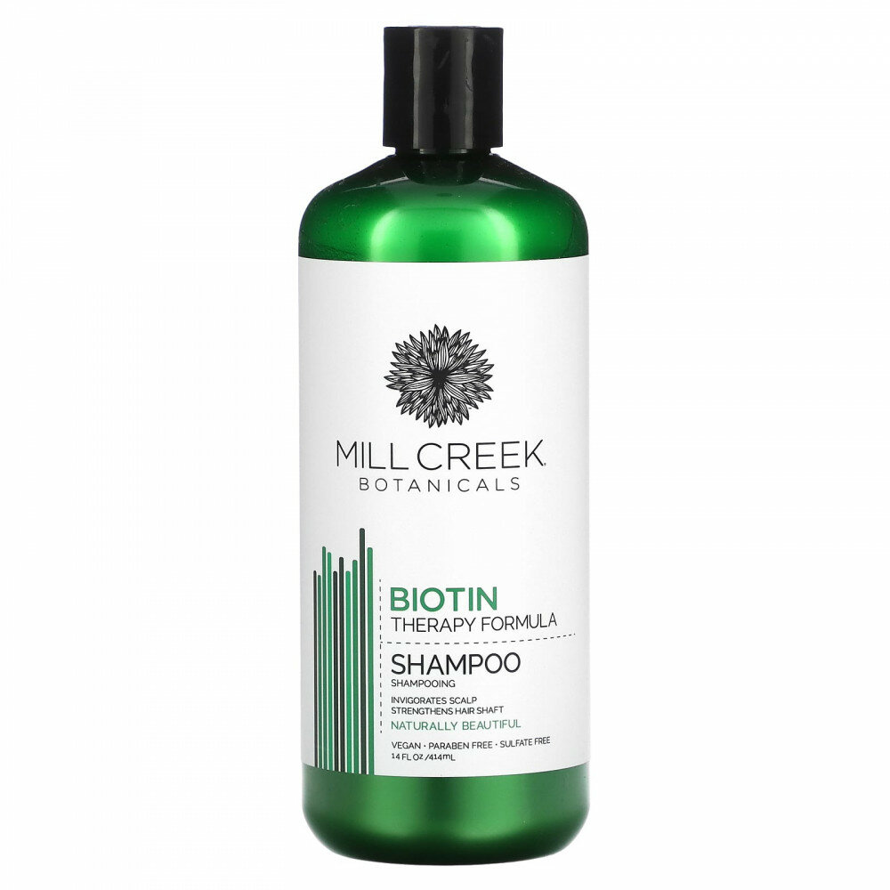 Mill Creek Botanicals, Biotin Therapy Formula Shampoo, 414 мл (14 жидк. унций)