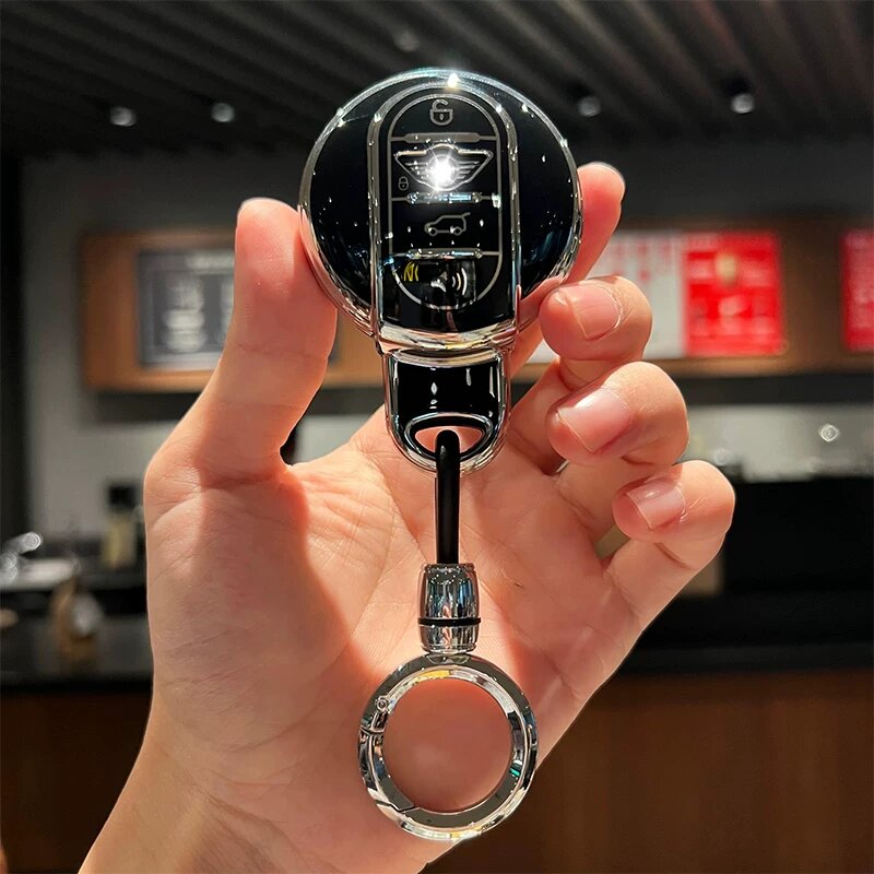 Ключевой кейс для BMW Mini Cooper F60: классический черный с высококачественным круглым пряжкой