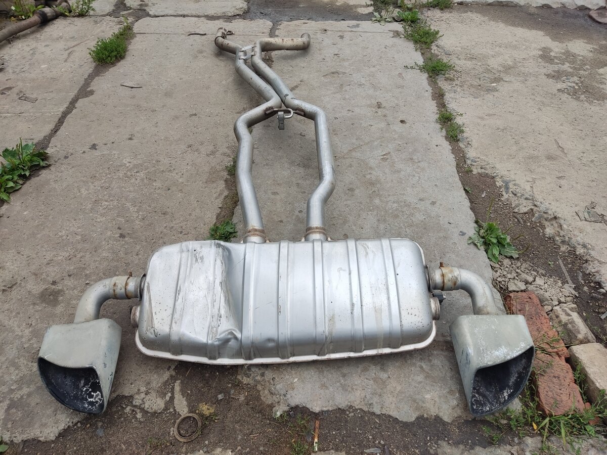 Глушитель задняя часть VOLKSWAGEN Touareg 2010 2018 7P6253609AC