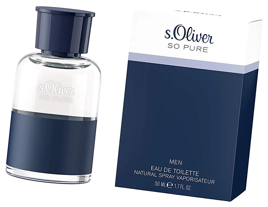 Мужская туалетная вода S Oliver So Pure Men объём 50 мл - С Оливер Со Пур Мэн