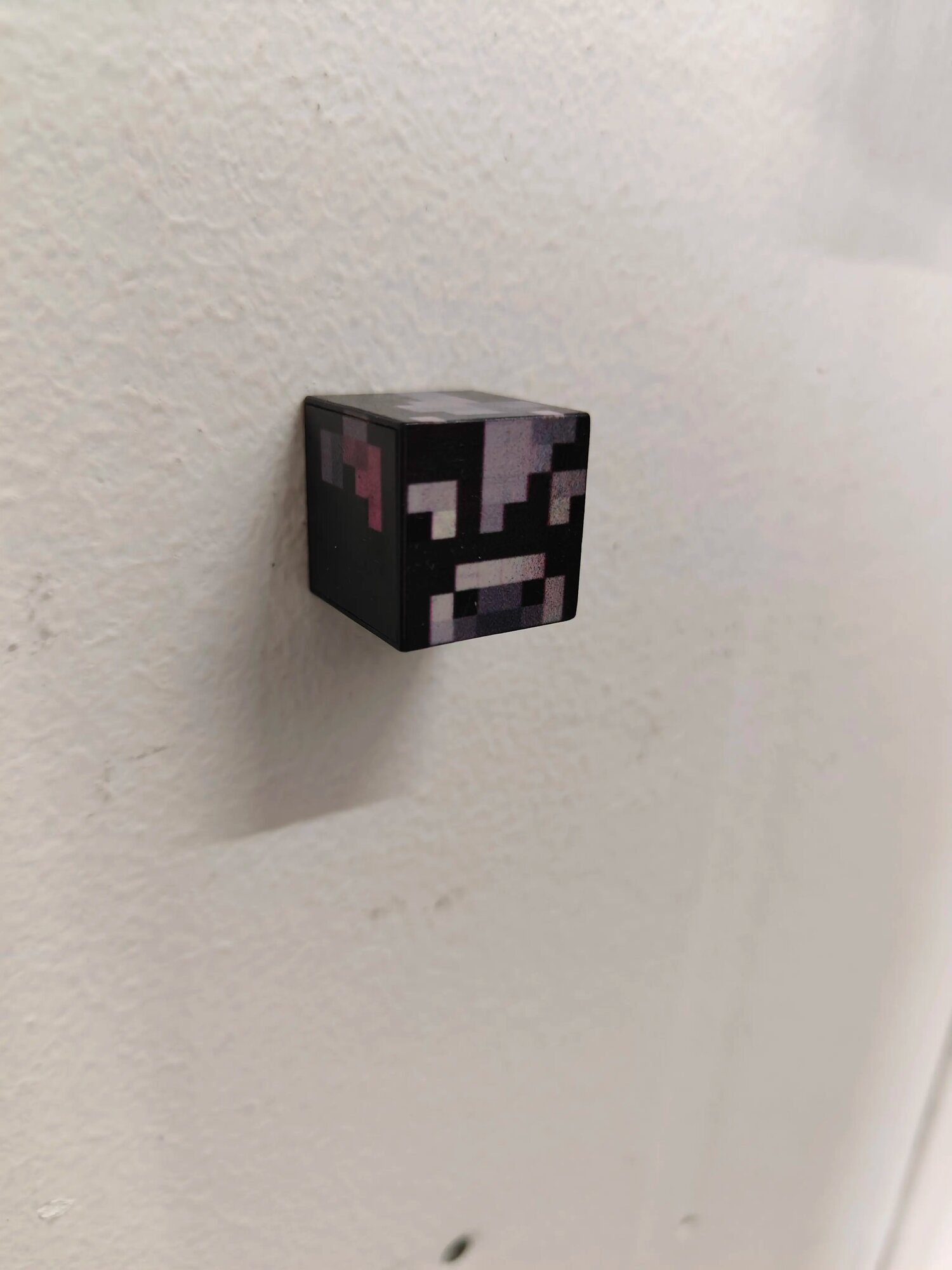 Набор магнитных кубиков для Minecraft с фигурой черной коровы, 6 штук, образовательная игрушка для детей, тема животных