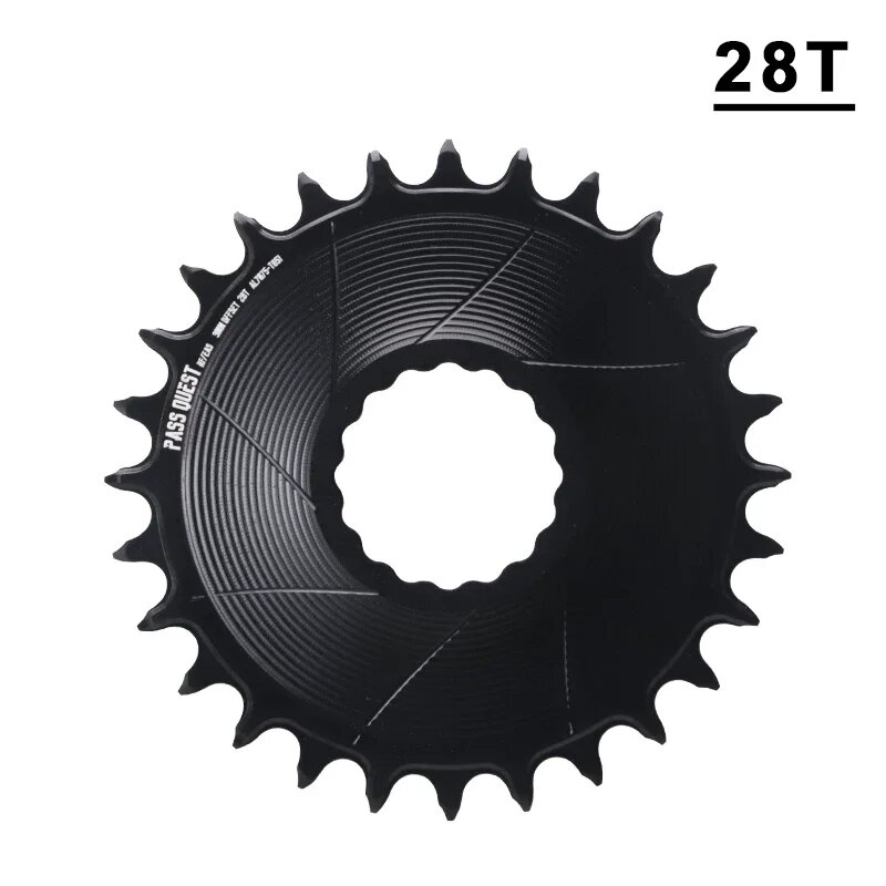 PASS QUEST Алюминиевая звезда 3 мм для Easton Cinch, 30T/32T/34T/36T/38T 28T Black