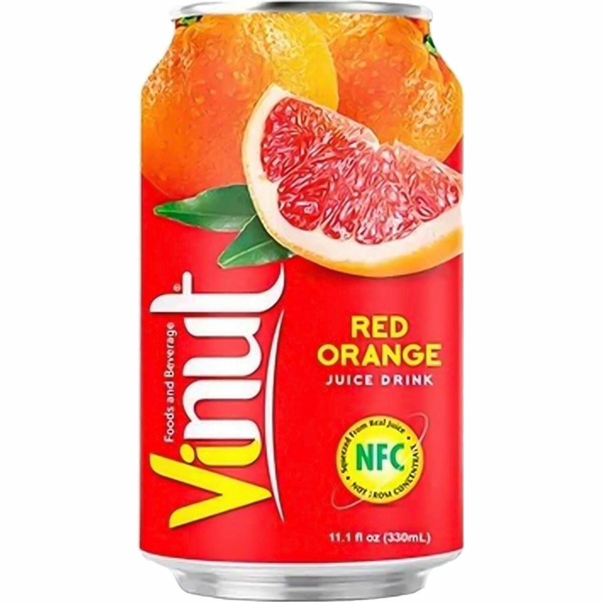 Напиток Vinut Red Orange Juice, сокосодержащий, негаз ж/б 0,33л (2368311), 24 уп.