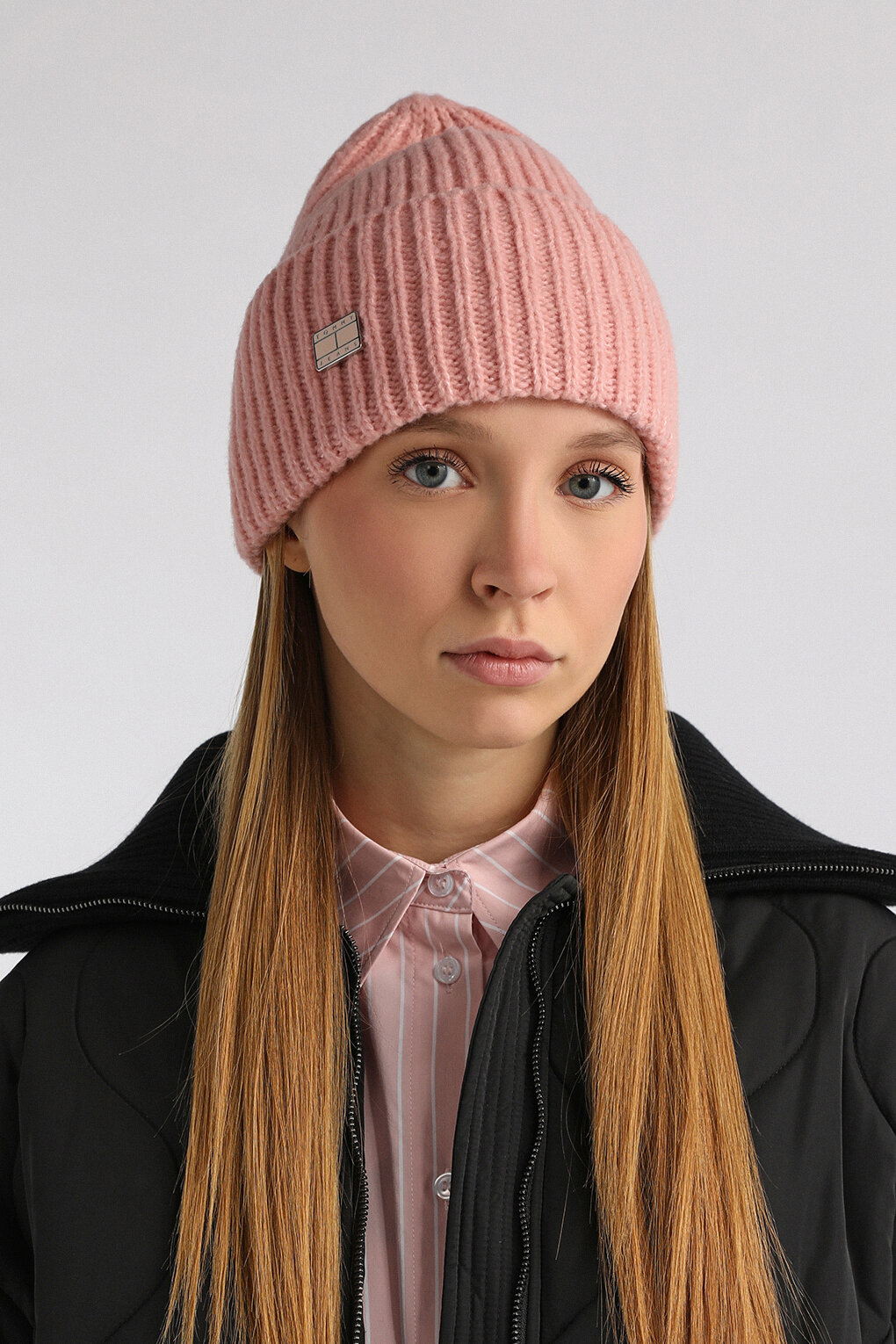 Шапка Tommy Jeans для женщин, размер onesize, розовый, — фото 1
