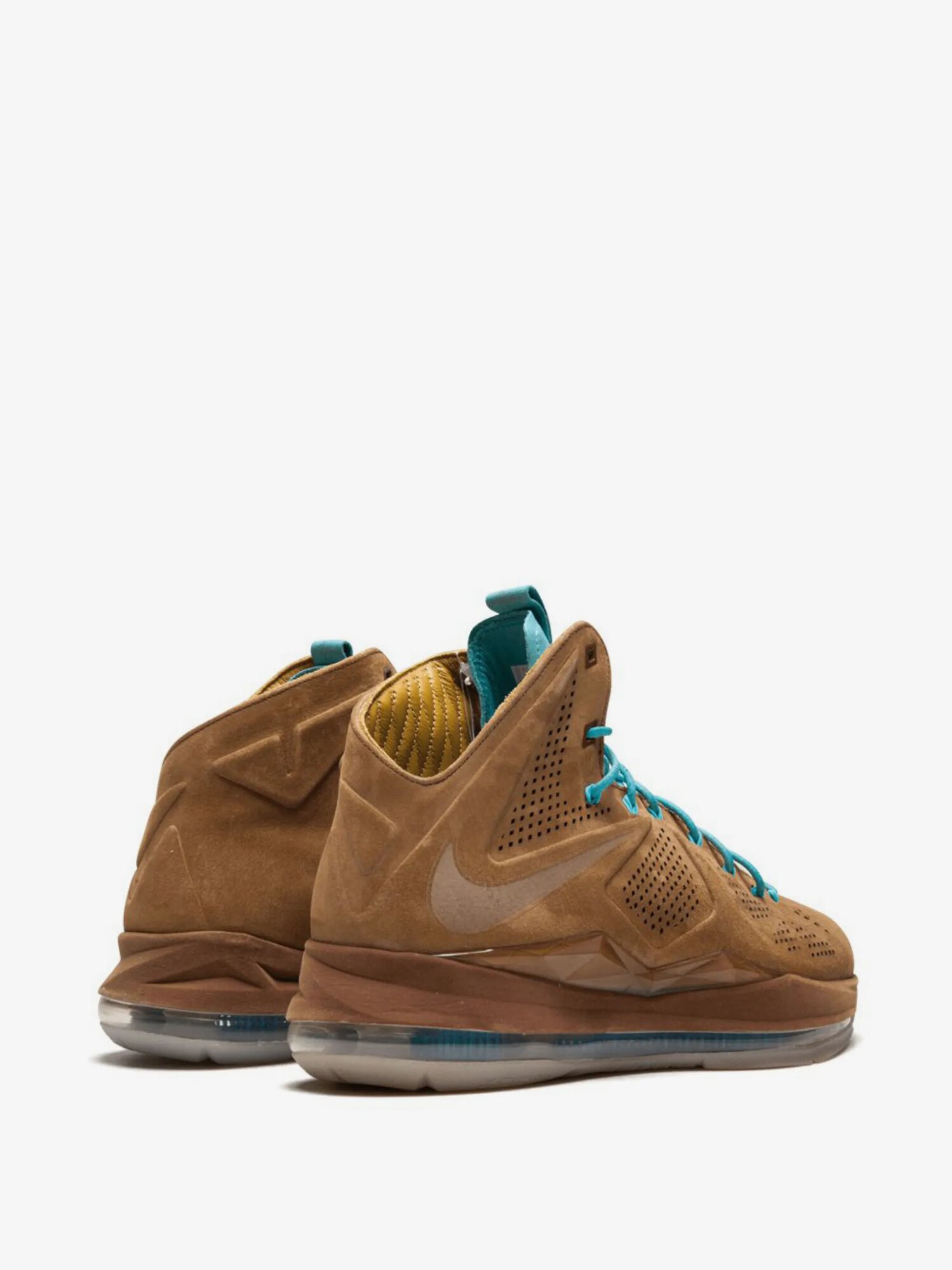 Кроссовки NIKE 'Lebron 10', размер 12 US, коричневый — фото 1
