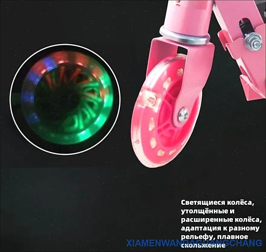 Самокат SCOOTER, розовый — фото 1