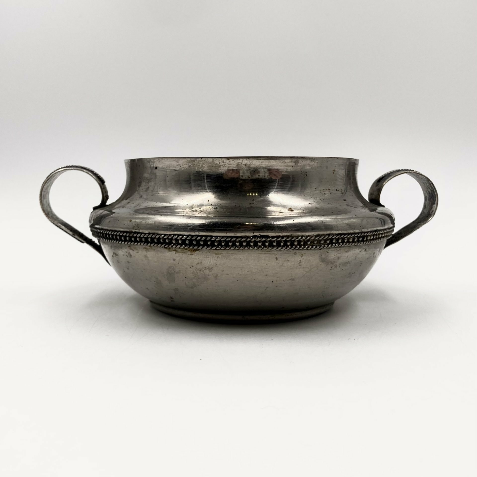 Ёмкость для сыпучих продуктов (сахарница, икорница, соусник), металл, СССР