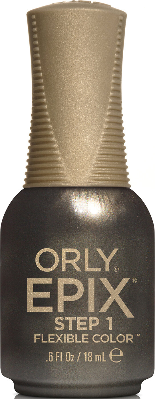 ORLY Эластичное покрытие EPIX Flexible Color. Шаг1. Цвет - Silver Screen, 18мл
