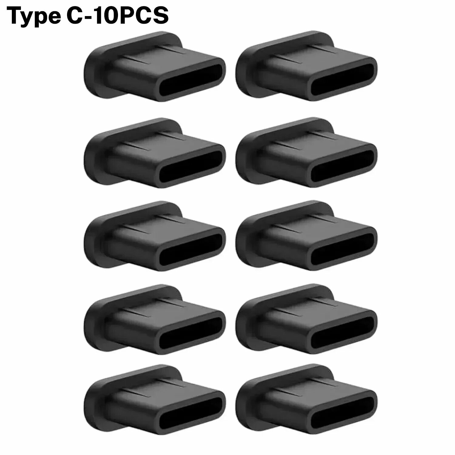 Силиконовые пылезащитные заглушки для зарядного порта типа C/iOS/USB, защитная заглушка Type C-10PCS