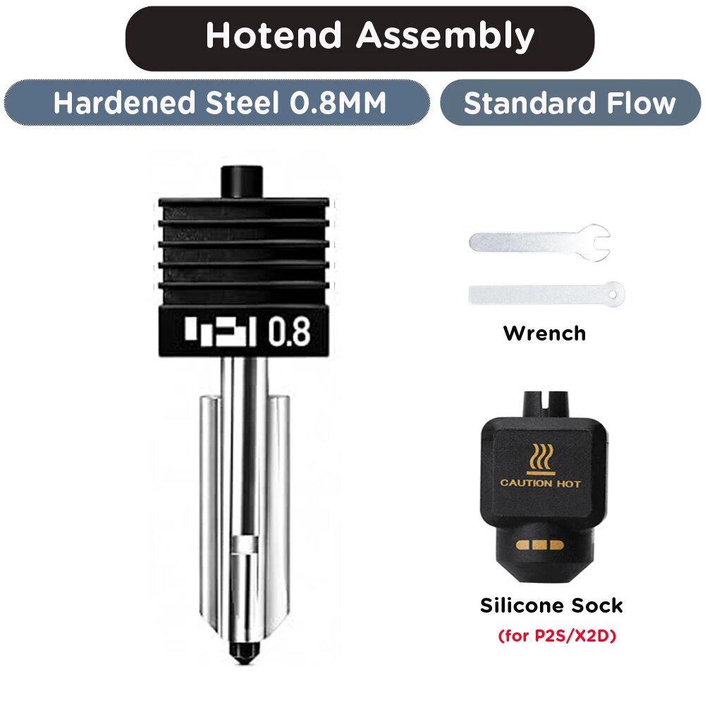 Комплект хотэнд Bambu Lab Stand 0.8mm No plug