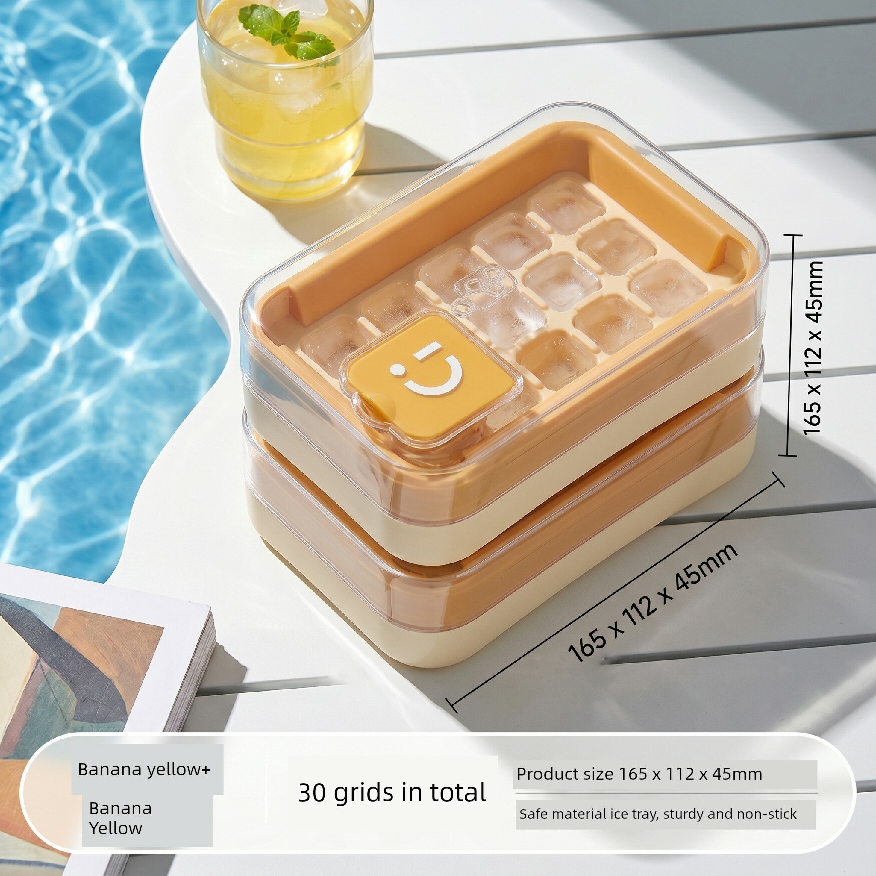 Форма для льда Miniso, пресс для приготовления льда, лоток для льда, коробка для льда, бытовой пищевой гаджет для