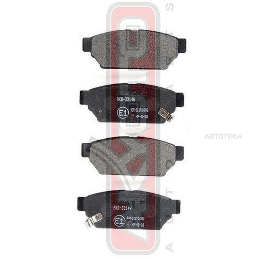 Колодки тормозные дисковые задние MITSUBISHI MITSUBISHI LANCER/MIRAGE CK#/CB#/CD#CM# 91- AKYOTO AKD3314