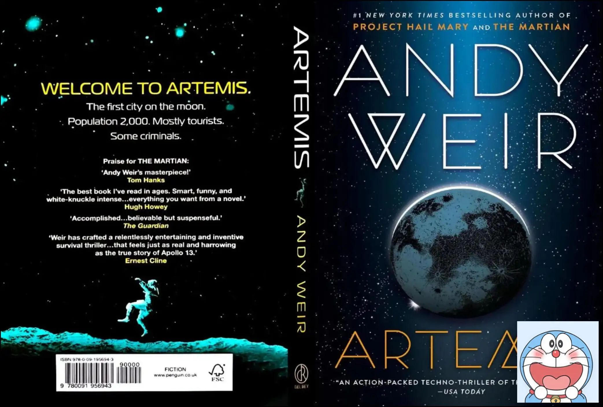 Artemis by Andy Weir Sci-Fi Thriller Moon Colony Fiction English Novel