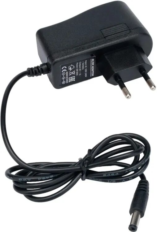 Адаптер питания PREMIER PCBNAC13, 6 В, 1A, 6Вт, черный