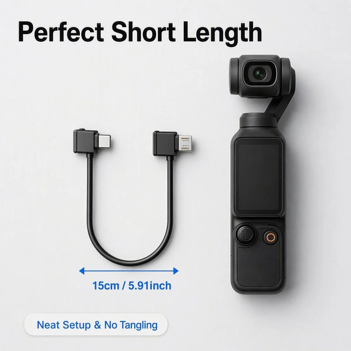 Набор кабелей для экшн-камер Type-C / Micro USB 3 шт. 1pcs