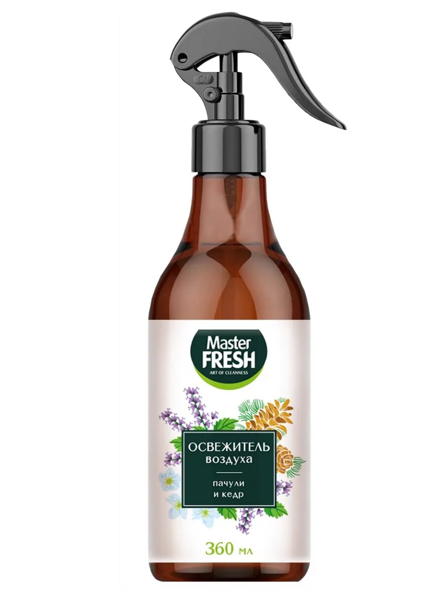 Аква освежитель воздуха спрей Master Fresh Пачули и кедр 360мл