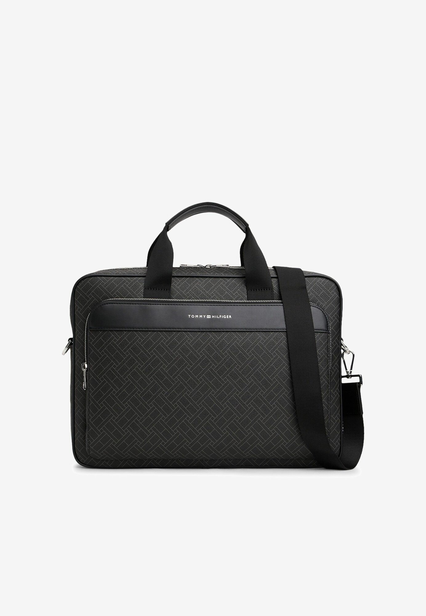 Сумка-портфель для ноутбука Tommy Hilfiger мужская, размер 38,5х7,5х28 см, цвет черный, AM0AM14141-BDS
