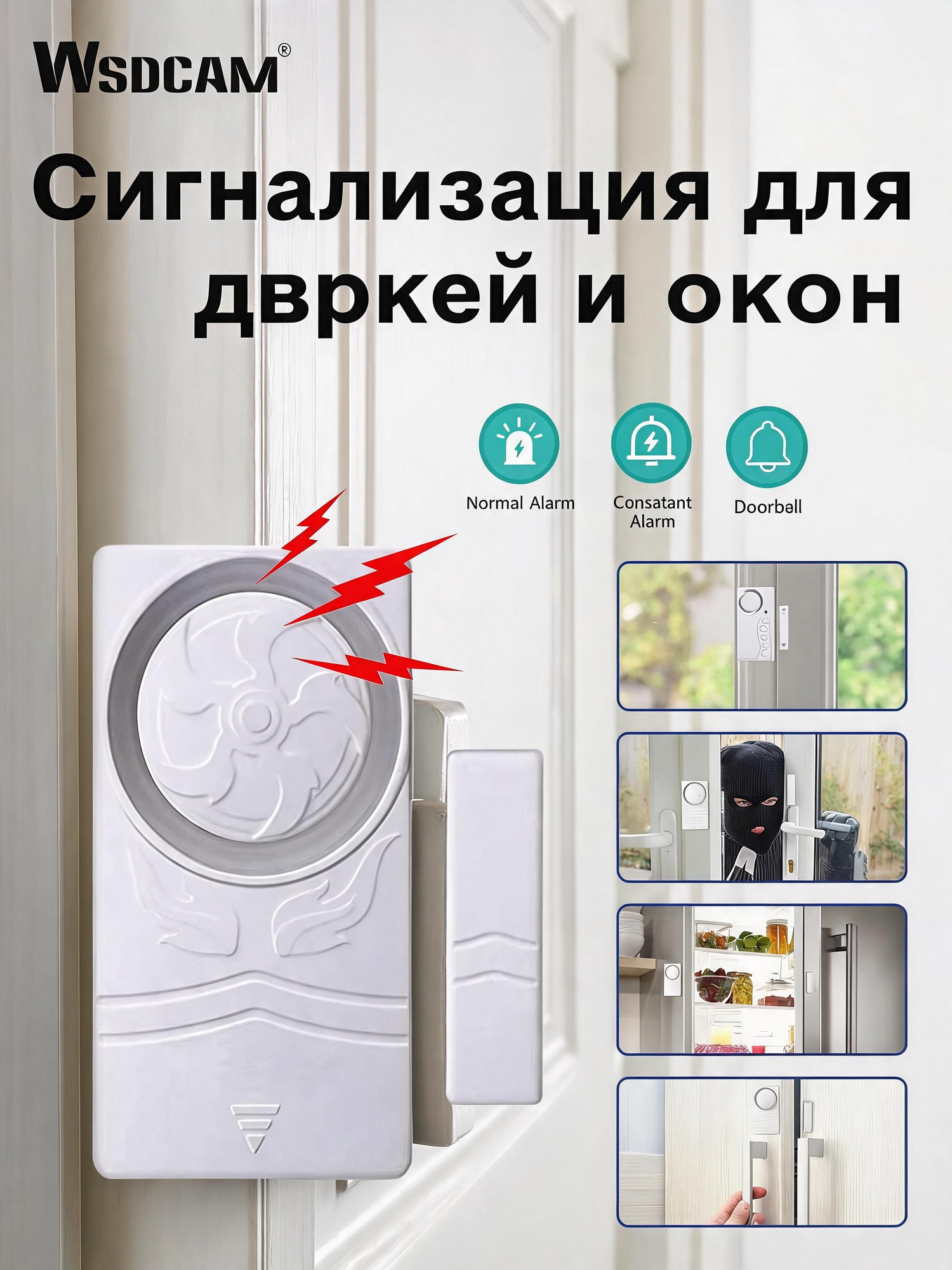 Датчик открытия дверей/окон, защита дома от вторжений и контроль выхода детей