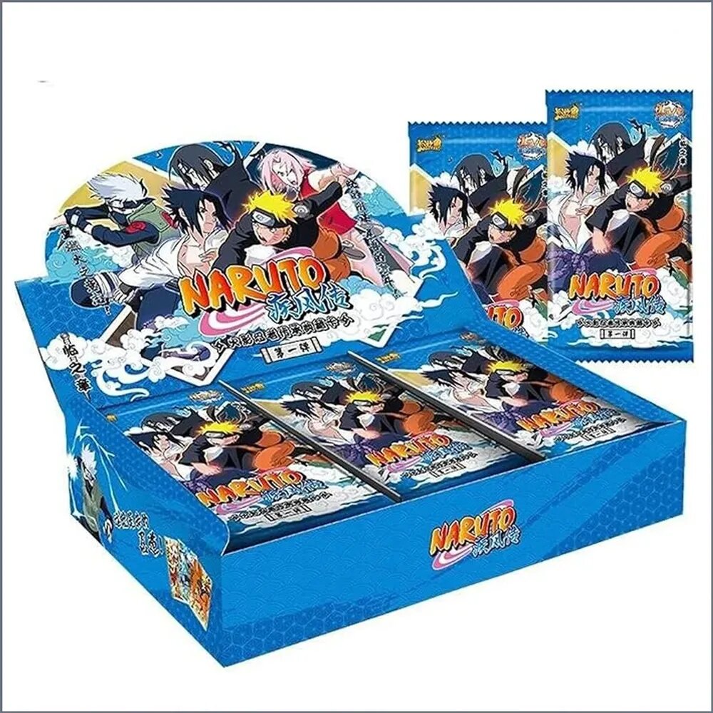 Коллекционные карточки RS Toy World KAYOU Naruto Series TCG по аниме, 36 пакетов в коробке, 5 карт в пакете.