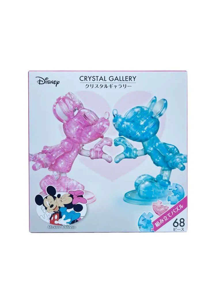 3D-пазл Hanayama Crystal Gallery Микки Маус, японский кристальный пазл Disney, подарок для детей и взрослых