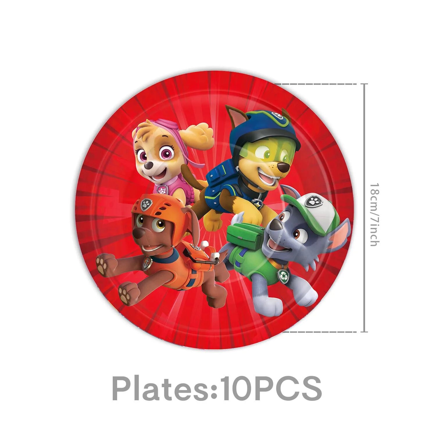Подарочная сумка TAKARA TOMY Щенячий патруль 7inch plate-10PCS