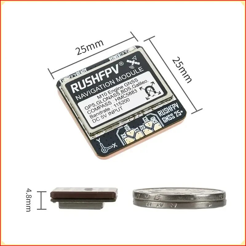 RUSHFPV M10 GNSS Навигационный Модуль, B2-2PCS — фото 1